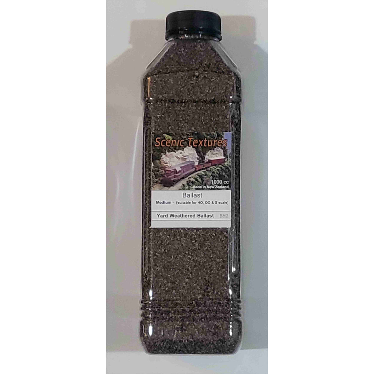 BM2 Scenic Textures Ballast Medium Yard Weathered Ballast